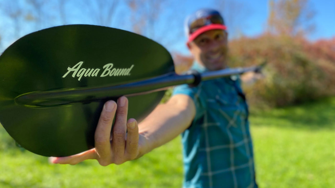 Kayak Paddle Review: Aqua Bound Ray Series New Design - In4adventure