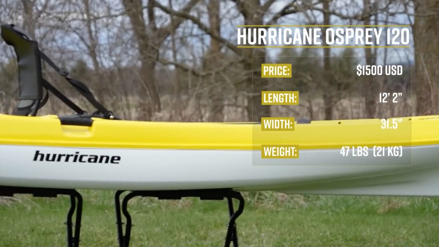 Hurricane Osprey 120 Kayak Review - In4adventure